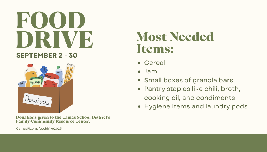 Food Drive 2025 | Camas WA